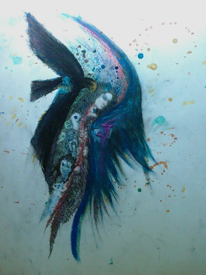 Ravens Tears (art from 2008, poem from 2010) - A Caravan of One